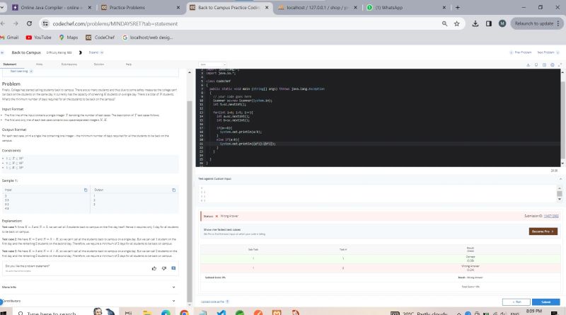 Mohit Nigade on LinkedIn: #codechallenge #learningandgrowing #codechef Mohit Nigade on LinkedIn: #codechallenge #learningandgrowing #codechef