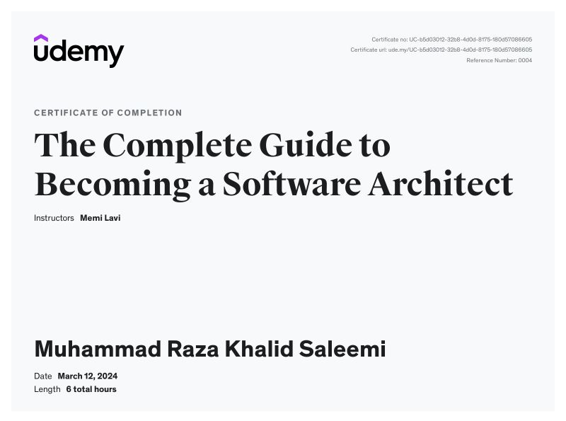 Muhammad Raza Khalid Saleemi on LinkedIn: #softwarearchitecture # ... Muhammad Raza Khalid Saleemi on LinkedIn: #softwarearchitecture # ...