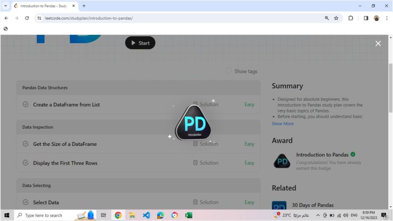 Omar Ali 🇵🇸 on LinkedIn: I have earned an introduction to pandas badge ... Omar Ali 🇵🇸 on LinkedIn: I have earned an introduction to pandas badge ...