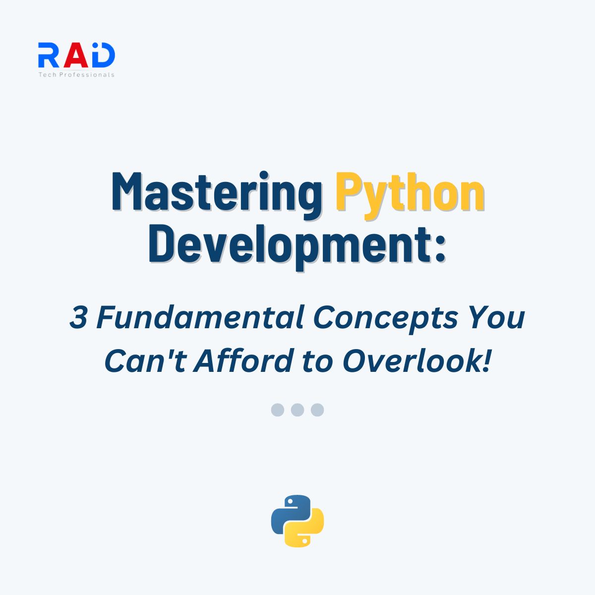 RAD TechPro Services on LinkedIn: #python #development RAD TechPro Services on LinkedIn: #python #development