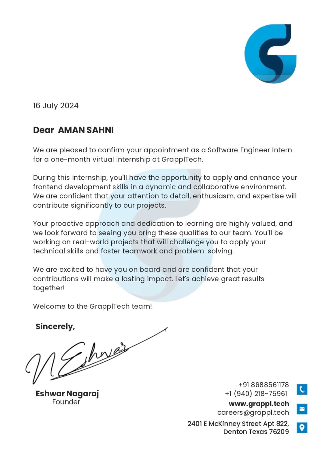 AMAN SAHNI on LinkedIn: #newbeginnings #internshiplife #internship # ... AMAN SAHNI on LinkedIn: #newbeginnings #internshiplife #internship # ...