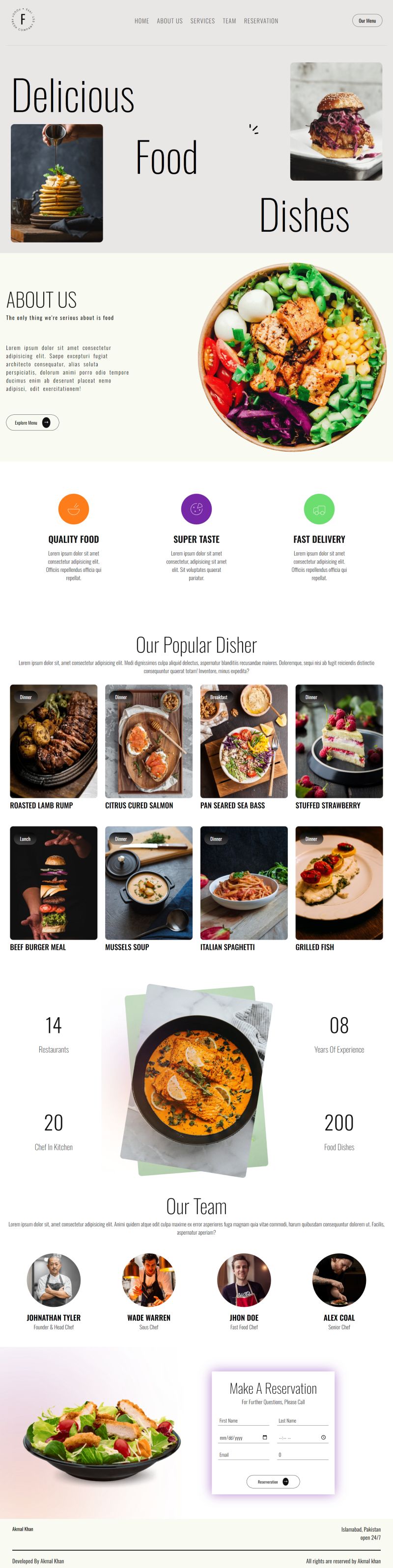 Akmal Khan on LinkedIn: Restaurant Landing page using Mern stack Akmal Khan on LinkedIn: Restaurant Landing page using Mern stack