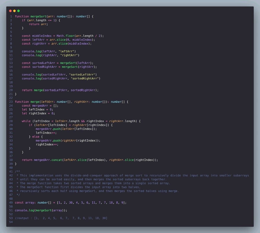 Lakshit Tyagi on LinkedIn: #typescript #mergesort #codingproject # ... Lakshit Tyagi on LinkedIn: #typescript #mergesort #codingproject # ...