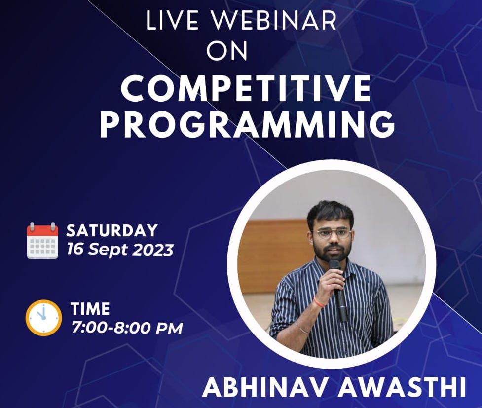 Abhinav Awasthi on LinkedIn: #competitiveprogramming #coding #dsa #cp # ... Abhinav Awasthi on LinkedIn: #competitiveprogramming #coding #dsa #cp # ...