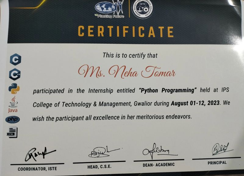 Neha Tomar on LinkedIn: #pythondevelopment #pythonprogramming #python Neha Tomar on LinkedIn: #pythondevelopment #pythonprogramming #python