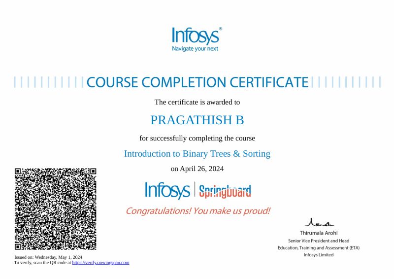 Pragathish B on LinkedIn: #binarytrees #sorting #datastructures Pragathish B on LinkedIn: #binarytrees #sorting #datastructures