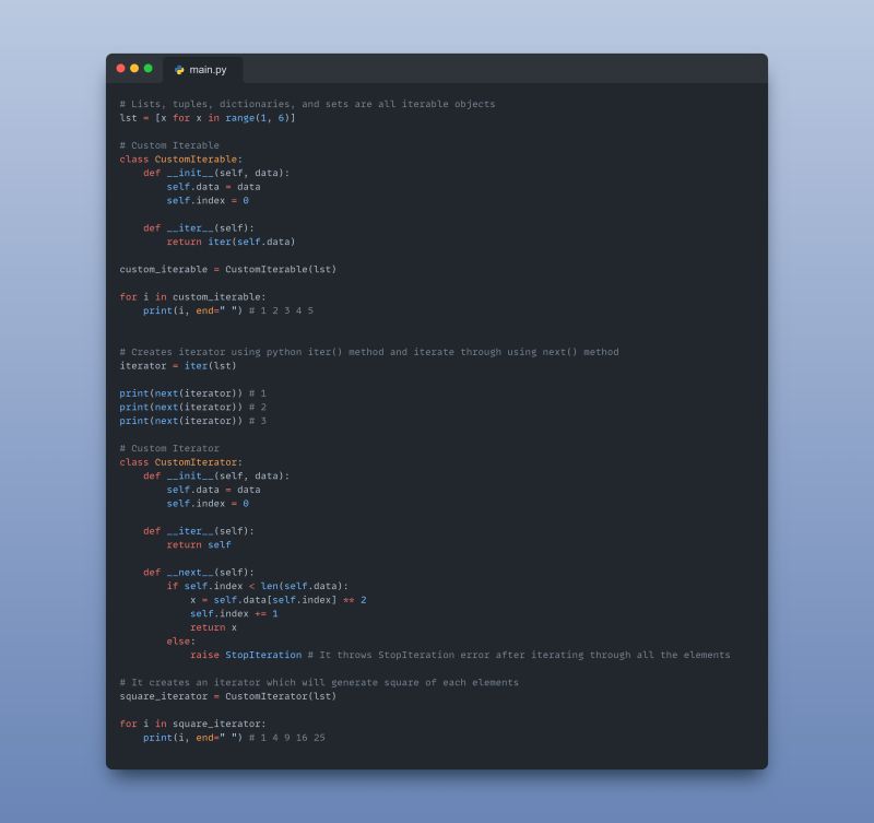 Learn about iterables in Python | Sunil Balas posted on the topic ... Learn about iterables in Python | Sunil Balas posted on the topic ...