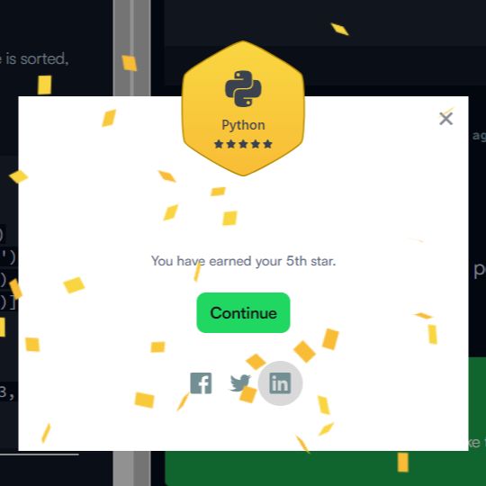 Shreyas Desai on LinkedIn: #python #coding #hackerrank #achievementunlocked Shreyas Desai on LinkedIn: #python #coding #hackerrank #achievementunlocked