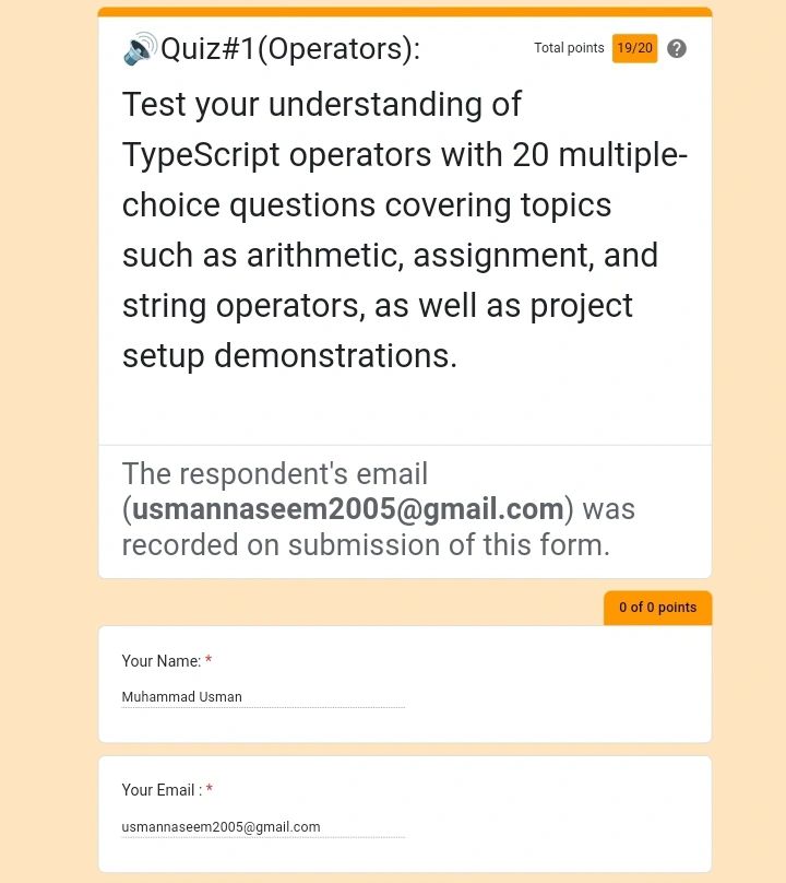 Muhammad Usman Naseem on LinkedIn: #typescript #quiz #coding # ... Muhammad Usman Naseem on LinkedIn: #typescript #quiz #coding # ...