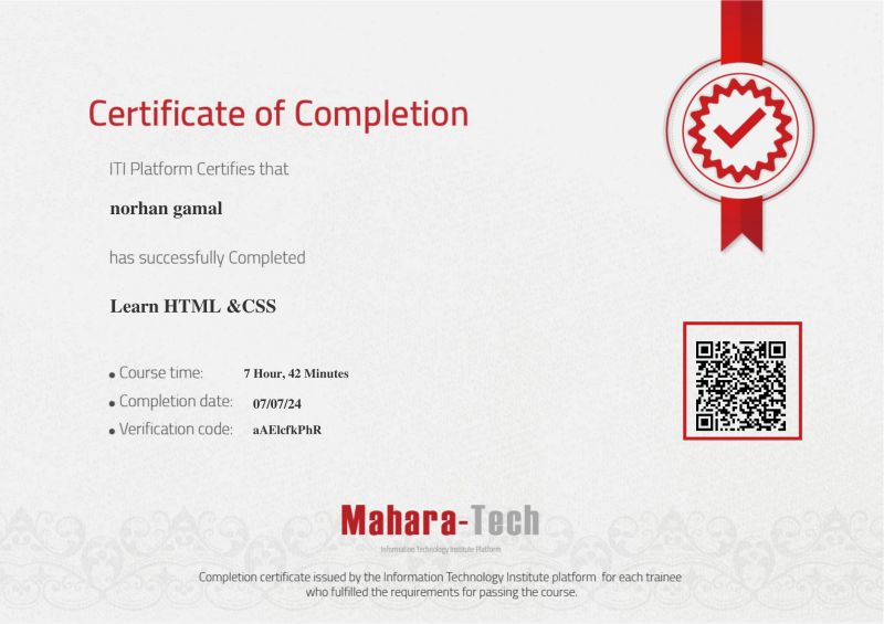 Norhan Gamal on LinkedIn: #webdevelopment #html #css #maharatech Norhan Gamal on LinkedIn: #webdevelopment #html #css #maharatech
