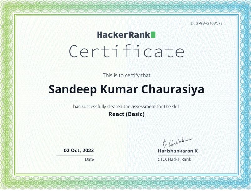 Sandeep kumar Chaurasiya on LinkedIn: I’m happy to share that I’ve ... Sandeep kumar Chaurasiya on LinkedIn: I’m happy to share that I’ve ...