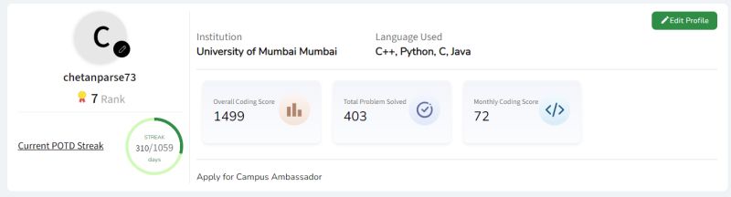 Chetan Parse on LinkedIn: #dsa #coding #programming #geeksforgeeks # ... Chetan Parse on LinkedIn: #dsa #coding #programming #geeksforgeeks # ...