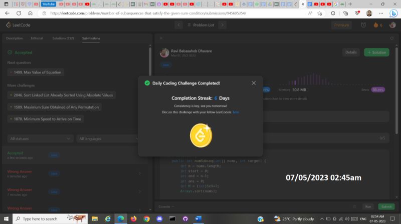 Ravi Dhavare on LinkedIn: #study #leetcode #dsa #faang #bigtech Ravi Dhavare on LinkedIn: #study #leetcode #dsa #faang #bigtech