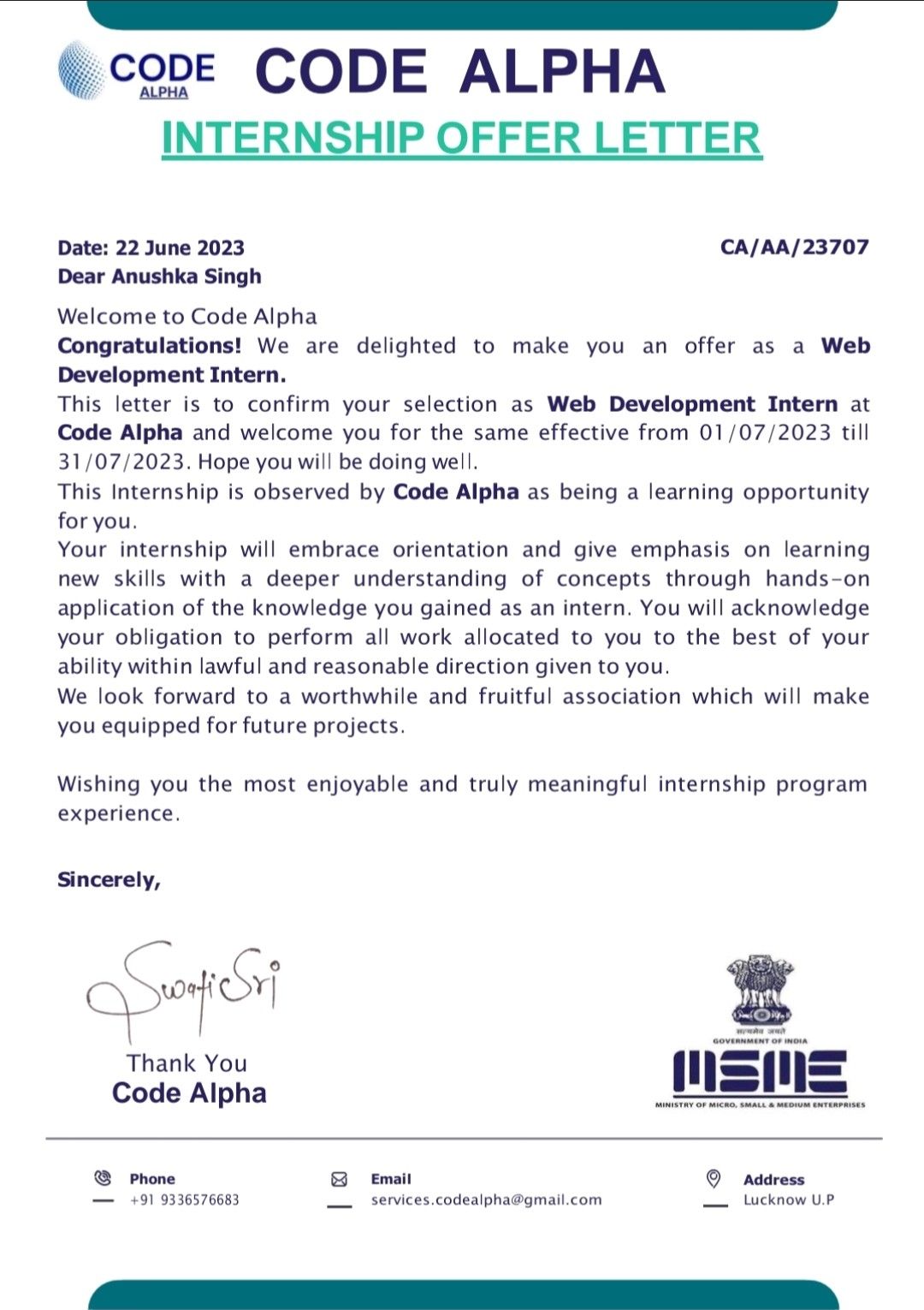 Anushka Singh on LinkedIn: #codealpha #codealpha #webdevelopment # ... Anushka Singh on LinkedIn: #codealpha #codealpha #webdevelopment # ...