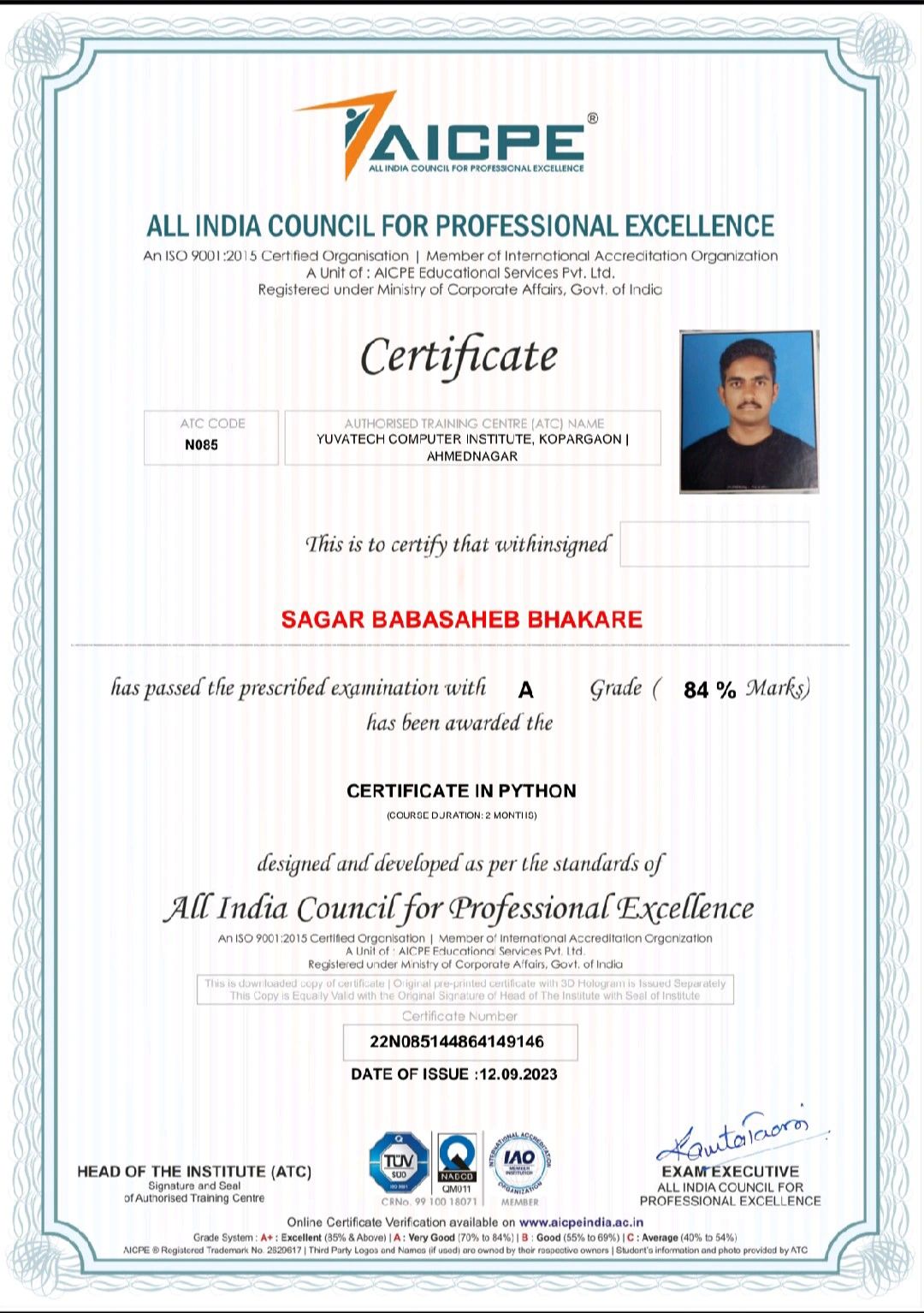 Sagar Bhakare on LinkedIn: #python #aicp #certification #datascience # ... Sagar Bhakare on LinkedIn: #python #aicp #certification #datascience # ...