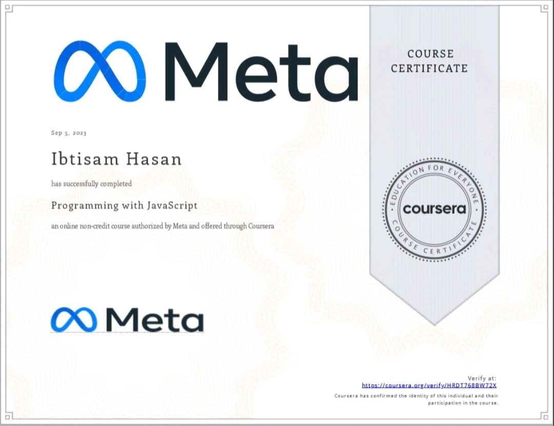 Ibtisam Hasan on LinkedIn: #javascript #frontenddevelopment #meta # ... Ibtisam Hasan on LinkedIn: #javascript #frontenddevelopment #meta # ...