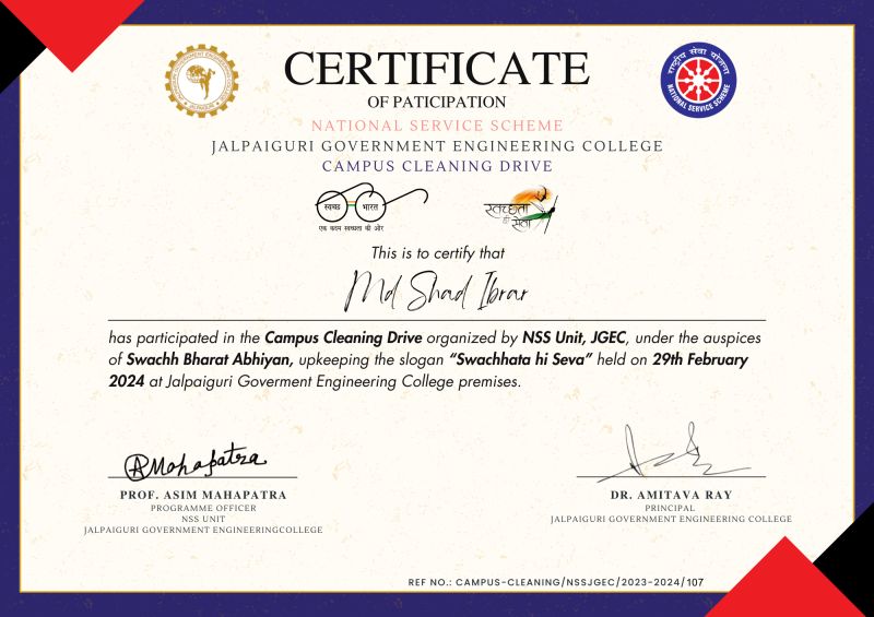 MD SHAD IBRAR on LinkedIn: I'm proud to have participated in the campus ... MD SHAD IBRAR on LinkedIn: I'm proud to have participated in the campus ...