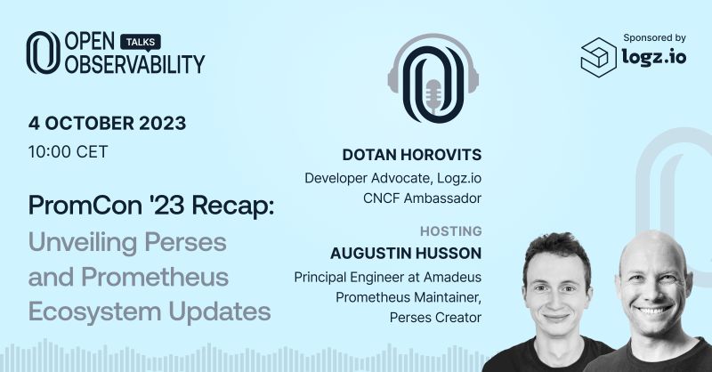 Dotan Horovits 🇮🇱🎗 on LinkedIn: #promcon #prometheus #perses # ... Dotan Horovits 🇮🇱🎗 on LinkedIn: #promcon #prometheus #perses # ...