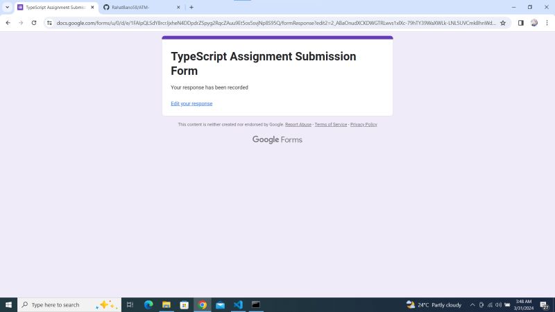 Rahat Bano on LinkedIn: #atm #typescript #project #ramzancodingnight #npm Rahat Bano on LinkedIn: #atm #typescript #project #ramzancodingnight #npm