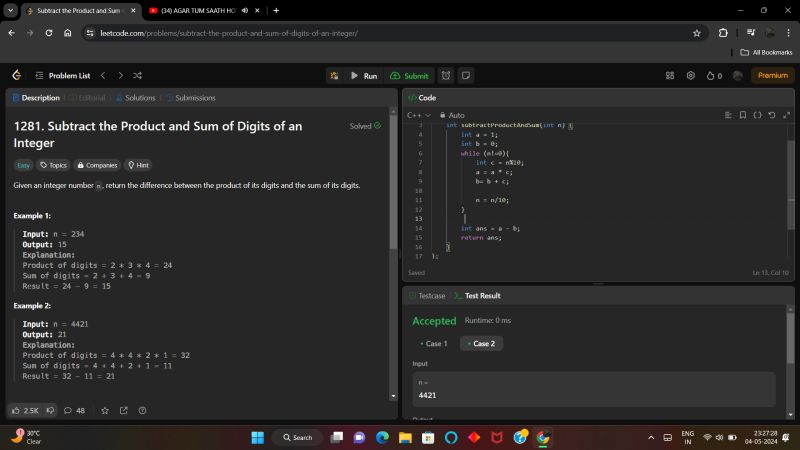 Rahul Sahu on LinkedIn: #parul #100daysofcode #leetcode Rahul Sahu on LinkedIn: #parul #100daysofcode #leetcode