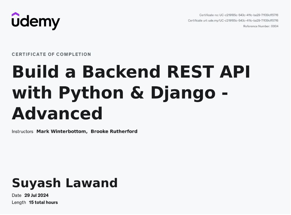 Suyash Lawand on LinkedIn: #python #django #restapi #backenddevelopment ... Suyash Lawand on LinkedIn: #python #django #restapi #backenddevelopment ...