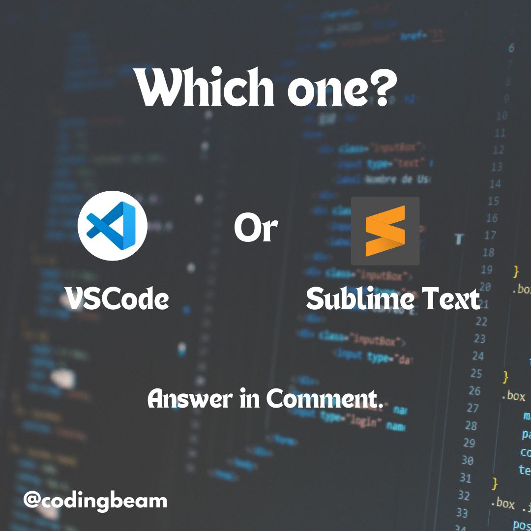 Codingbeam: Battle of the Titans: VSCode or Sublime Text? | Coding Beam ... Codingbeam: Battle of the Titans: VSCode or Sublime Text? | Coding Beam ...