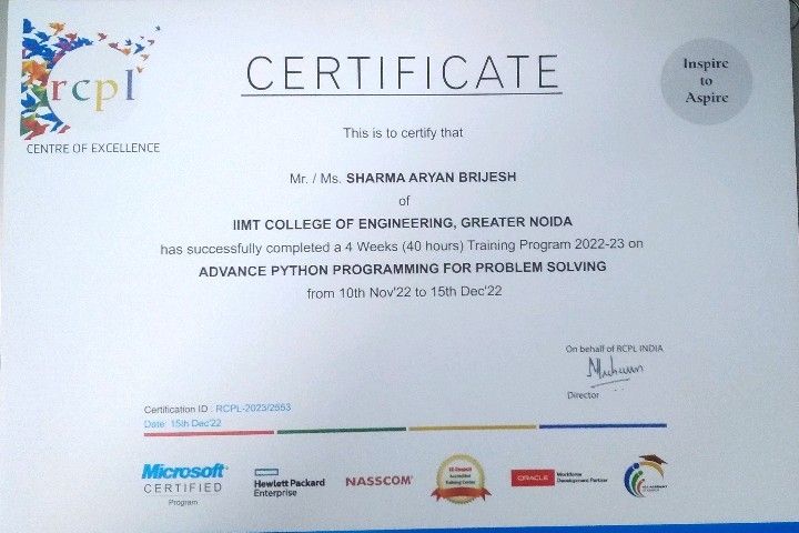 Aryan Sharma on LinkedIn: #pythonprogramming Aryan Sharma on LinkedIn: #pythonprogramming