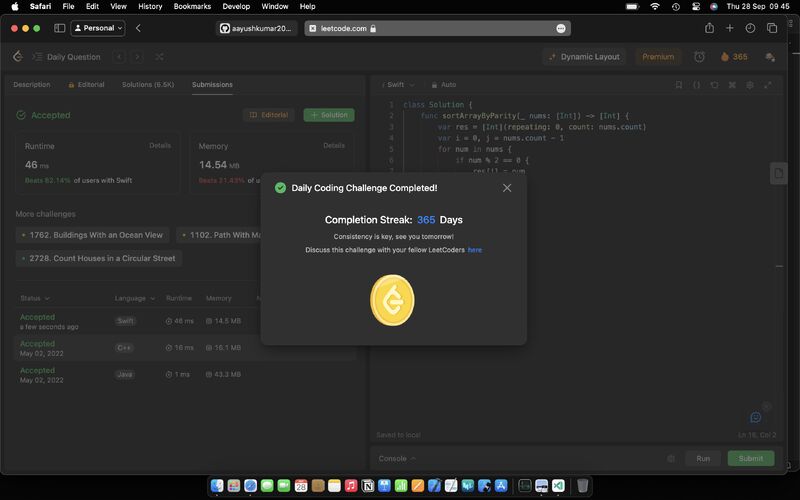 aayush kumar on LinkedIn: #leetcode #coding #365days #swift #java # ... aayush kumar on LinkedIn: #leetcode #coding #365days #swift #java # ...