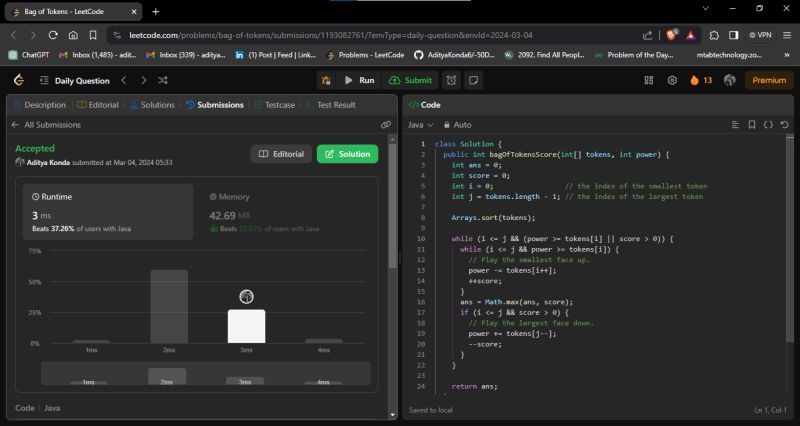 Aditya Konda on LinkedIn: #50dayscodingchallenge #leetcode # ... Aditya Konda on LinkedIn: #50dayscodingchallenge #leetcode # ...