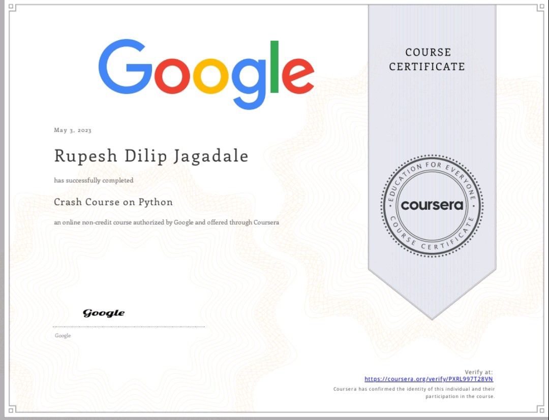 Rupesh Jagadale on LinkedIn: #share #pythonprogramming #google # ... Rupesh Jagadale on LinkedIn: #share #pythonprogramming #google # ...