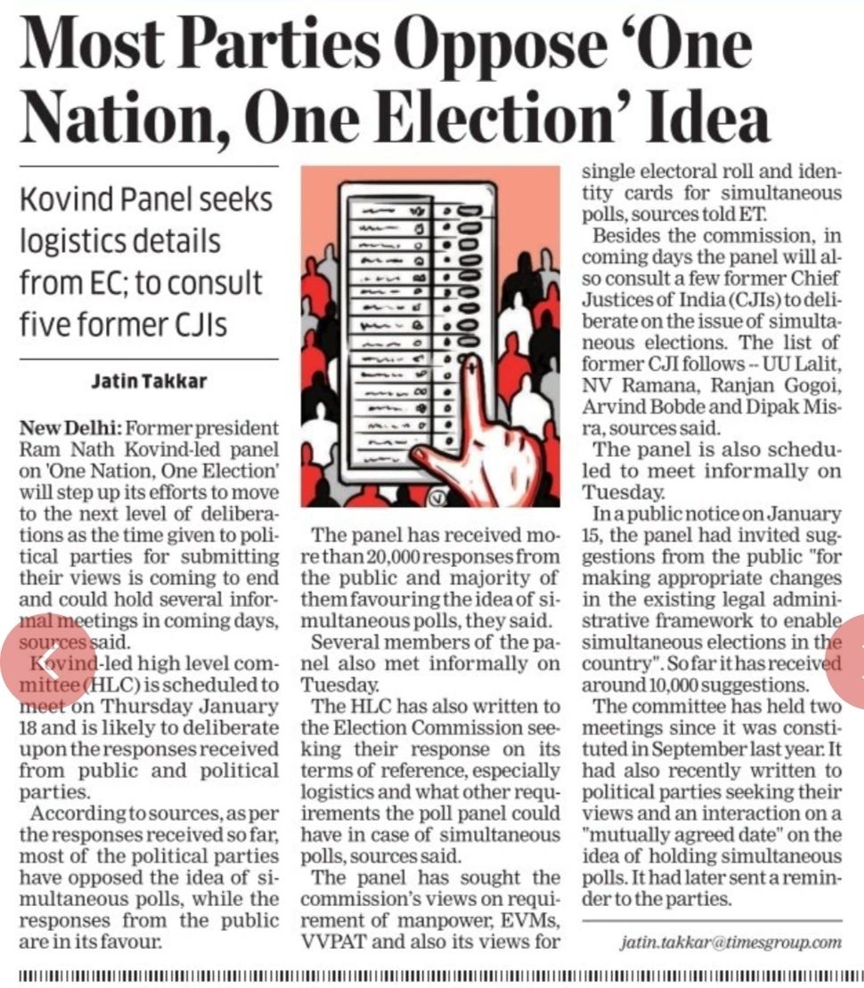 Jatin Takkar on LinkedIn: One Nation One Election Ram Nath Kovind-led ... Jatin Takkar on LinkedIn: One Nation One Election Ram Nath Kovind-led ...