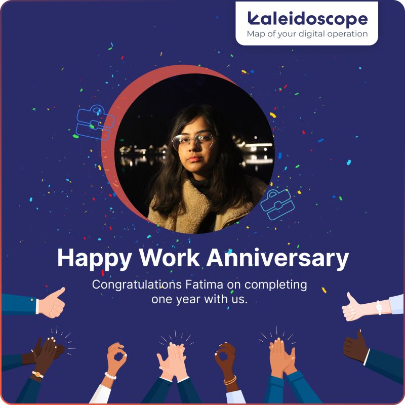 Kaleidoscope on LinkedIn: 🎉🥳 Happy Workiversary to Fatima Naeem! 🎉🥳 ... Kaleidoscope on LinkedIn: 🎉🥳 Happy Workiversary to Fatima Naeem! 🎉🥳 ...