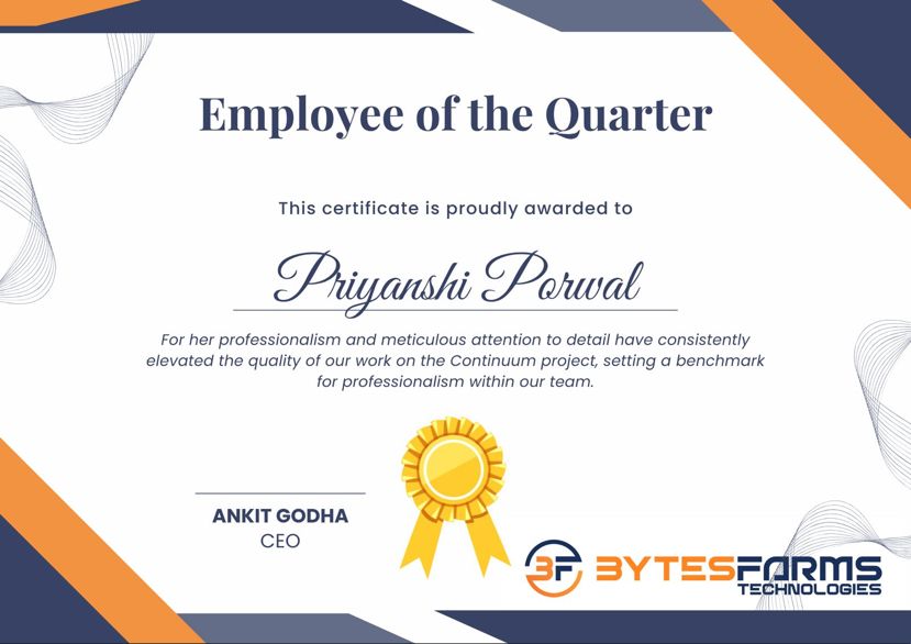 Priyanshi Porwal on LinkedIn: #bytesfarmstechnologies # ... Priyanshi Porwal on LinkedIn: #bytesfarmstechnologies # ...