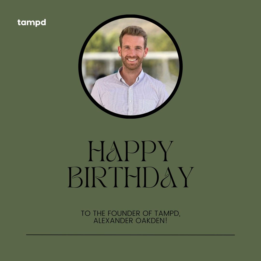 tampd on LinkedIn: Happy Birthday to Alexander Oakden, founder of tampd ... tampd on LinkedIn: Happy Birthday to Alexander Oakden, founder of tampd ...