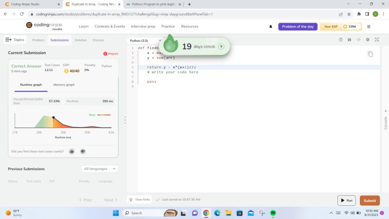 Ishan Ojha on LinkedIn: #day19 #ninjaslayground #codingninjasstudio # ... Ishan Ojha on LinkedIn: #day19 #ninjaslayground #codingninjasstudio # ...