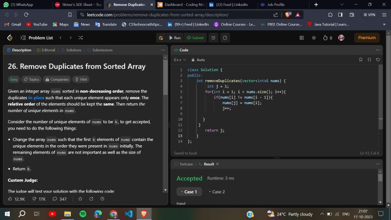 My DSA challenge on Day-22 and Day-23 | Ragini Mishra posted on the ... My DSA challenge on Day-22 and Day-23 | Ragini Mishra posted on the ...