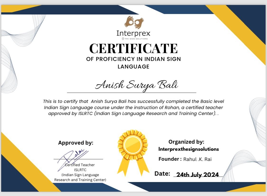 Anish Bali on LinkedIn: #learning #signlanguage #continuouslearning # ... Anish Bali on LinkedIn: #learning #signlanguage #continuouslearning # ...