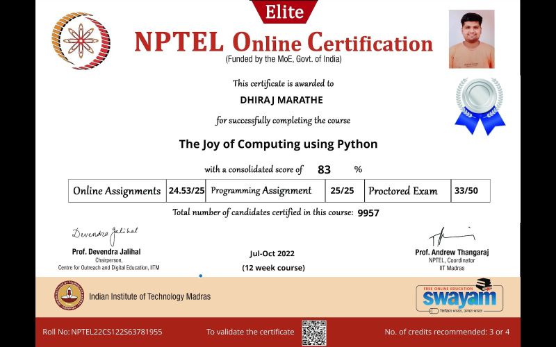 MARATHE DHIRAJ on LinkedIn: I am glad to share that I have successfully ... MARATHE DHIRAJ on LinkedIn: I am glad to share that I have successfully ...