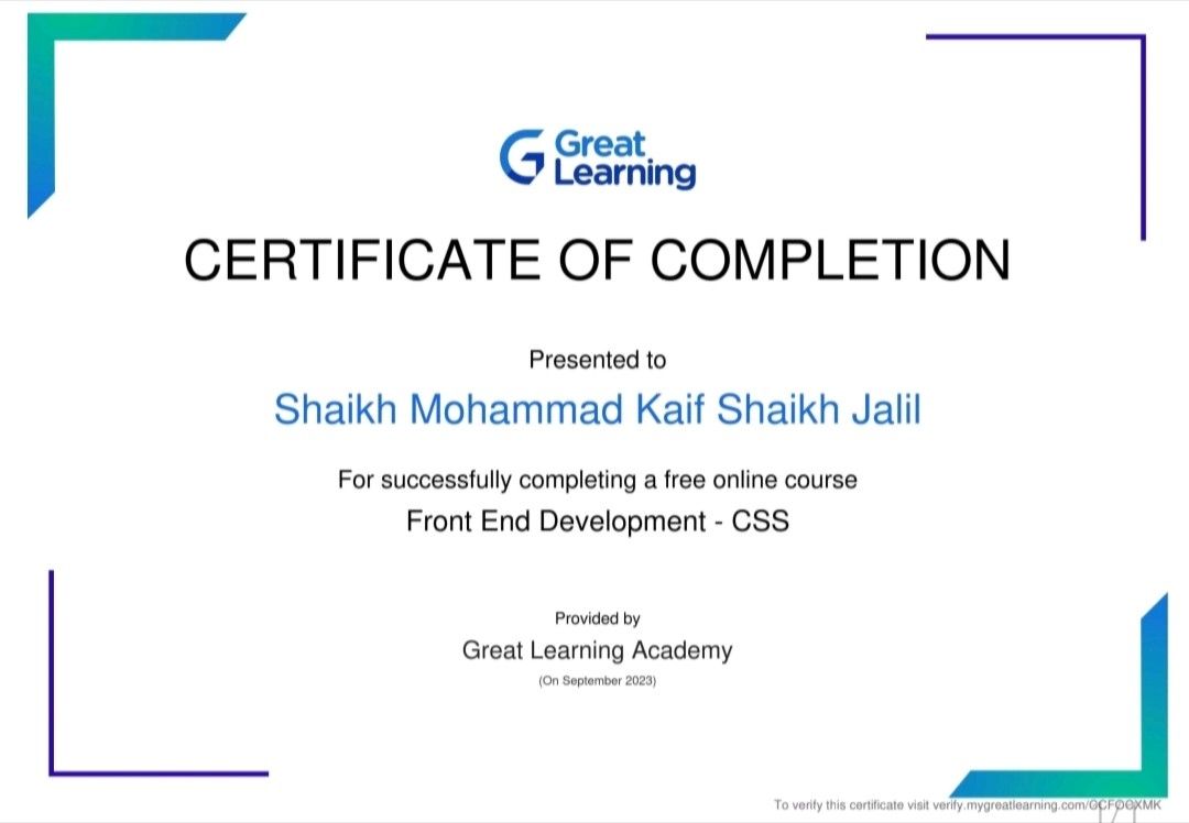 Mohammad Kaif on LinkedIn: #css #webdesign #greatlearning Mohammad Kaif on LinkedIn: #css #webdesign #greatlearning