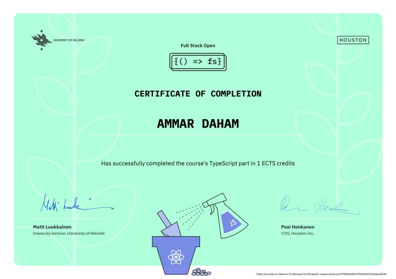 Ammar Daham on LinkedIn: #fullstackdeveloper #typescript Ammar Daham on LinkedIn: #fullstackdeveloper #typescript