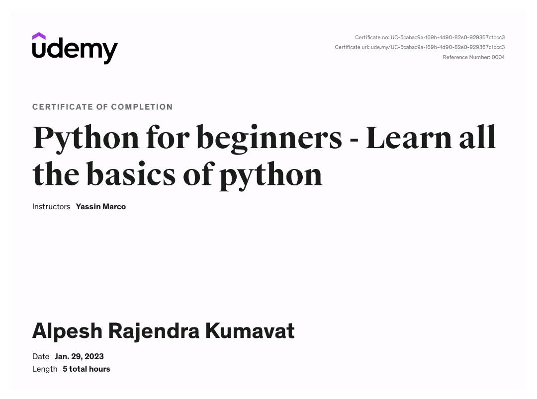Alpesh Kumavat on LinkedIn: #python Alpesh Kumavat on LinkedIn: #python