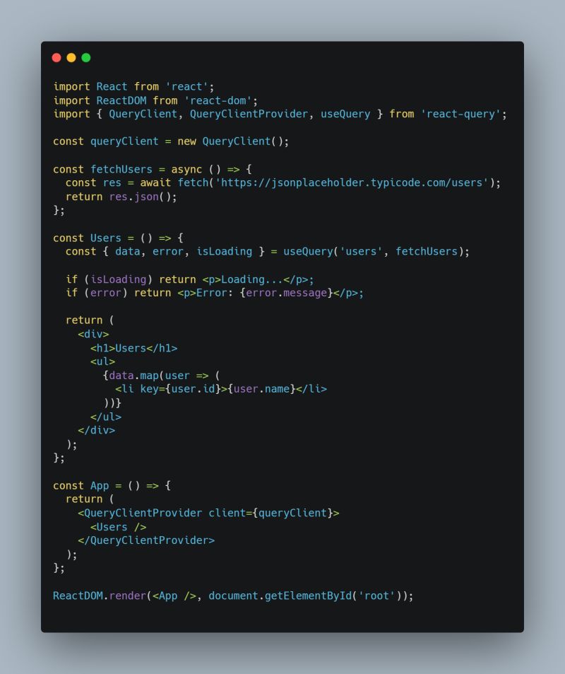 Mohammad Shahzaib on LinkedIn: #react #webdevelopment #reactquery # ... Mohammad Shahzaib on LinkedIn: #react #webdevelopment #reactquery # ...