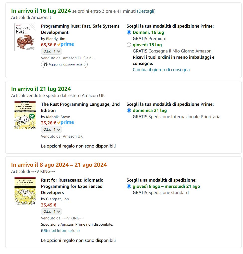 Francesco Ciulla on LinkedIn: I bought 3 Rust Books: - Programming Rust ... Francesco Ciulla on LinkedIn: I bought 3 Rust Books: - Programming Rust ...