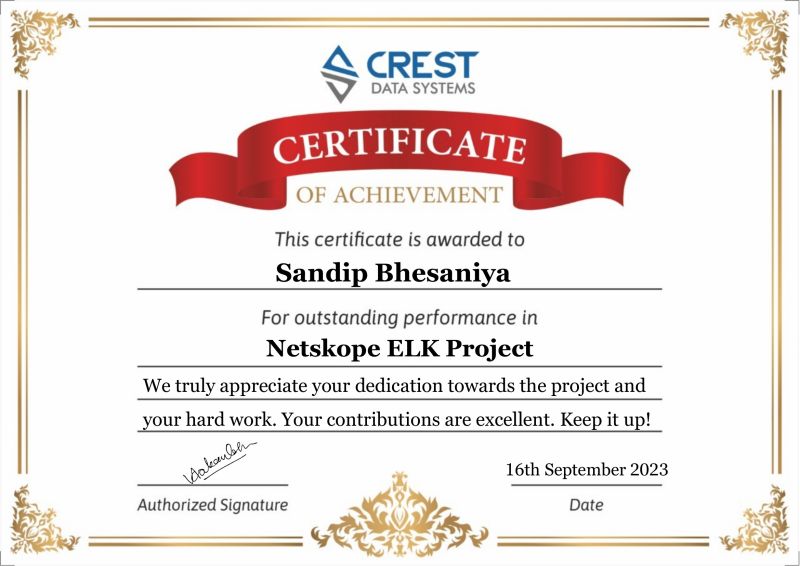 Sandip Bhesaniya on LinkedIn: #capaward #netskope #elk #dataanalytics # ... Sandip Bhesaniya on LinkedIn: #capaward #netskope #elk #dataanalytics # ...