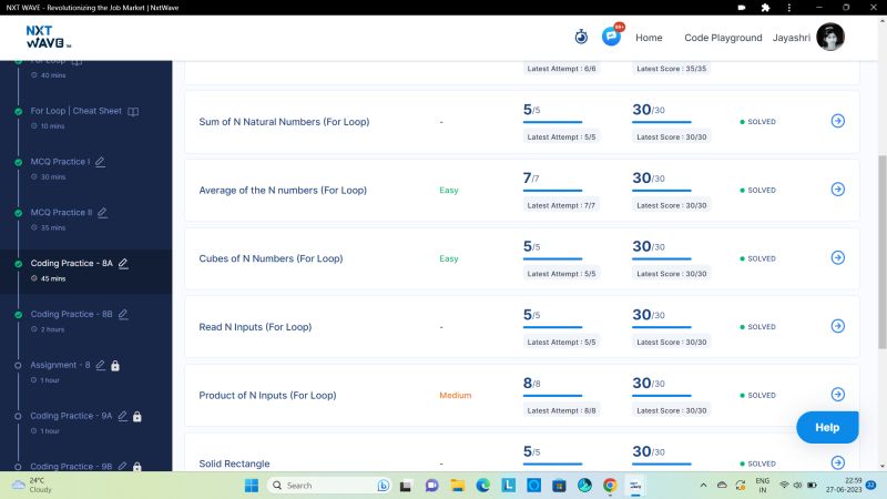 Jayashri Bhosale on LinkedIn: #nxtwave #python #coding Jayashri Bhosale on LinkedIn: #nxtwave #python #coding