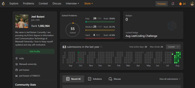 Jeel Butani on LinkedIn: #365daychallenge #leetcode #dailycoding # ... Jeel Butani on LinkedIn: #365daychallenge #leetcode #dailycoding # ...