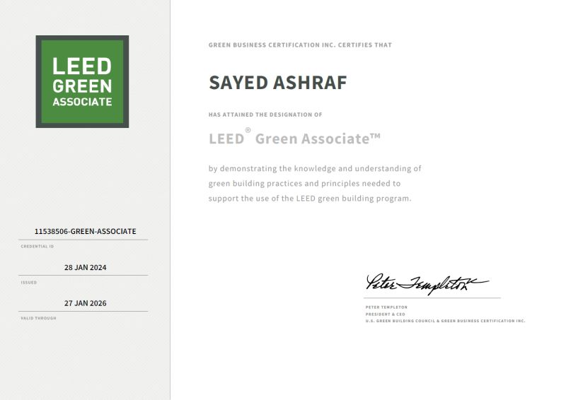 Sayed Ashraf on LinkedIn: #leedga #sustainability #greenbuilding Sayed Ashraf on LinkedIn: #leedga #sustainability #greenbuilding