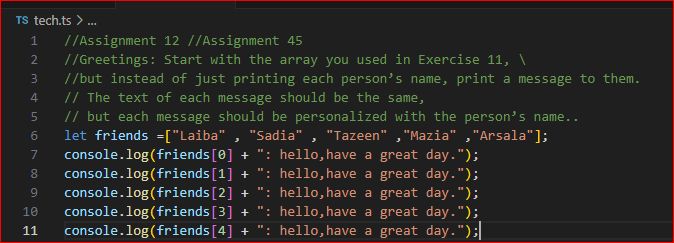 Hooria Fatima on LinkedIn: #giaic #typescript #javascript #45assignment ... Hooria Fatima on LinkedIn: #giaic #typescript #javascript #45assignment ...