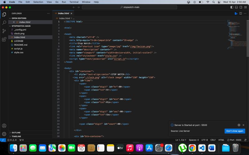 Sa'ad Barau Gambasha on LinkedIn: By creating a stopwatch web ... Sa'ad Barau Gambasha on LinkedIn: By creating a stopwatch web ...