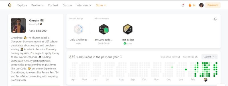 Khuram iqbal on LinkedIn: #leetcode50days #leetcode #codingjourney # ... Khuram iqbal on LinkedIn: #leetcode50days #leetcode #codingjourney # ...